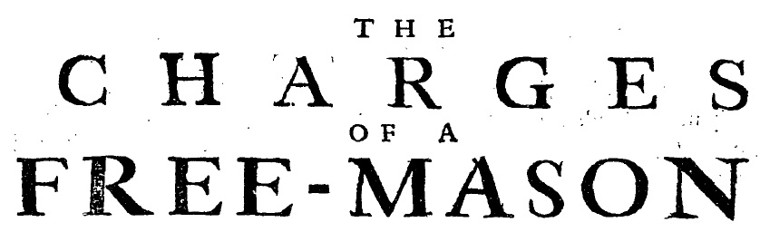 The Charges - 1723 Constitutions